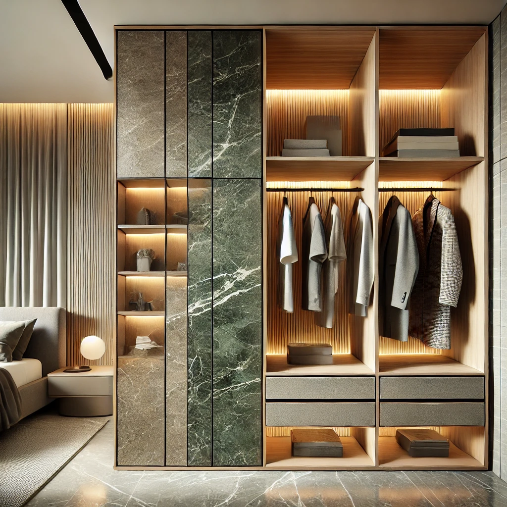 Kota Stone Wardrobe Design: Durable, Elegant, and Stylish Storage Solutions